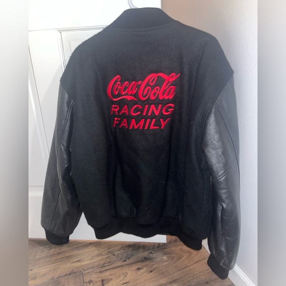 Jackets & Coats | Vintage Style Nascar Cocacola Racing Family Bomber ...